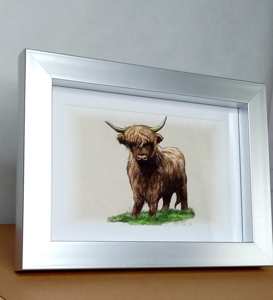 Highland cattle frame - My Craft Shop