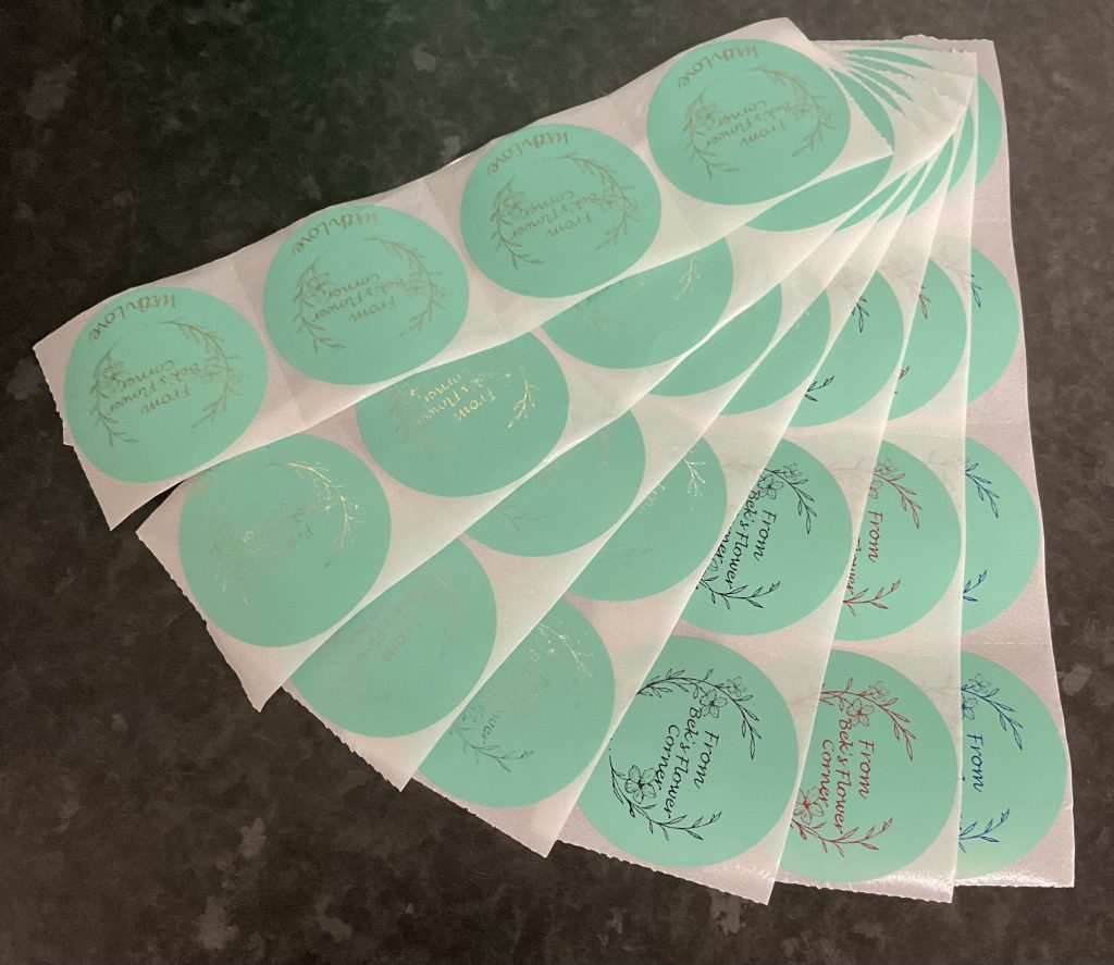 50 x 2” Green Circle Personalised Labels - My Craft Shop