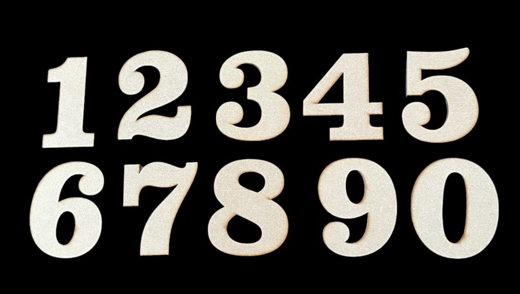 MDF Number Blanks - My Craft Shop